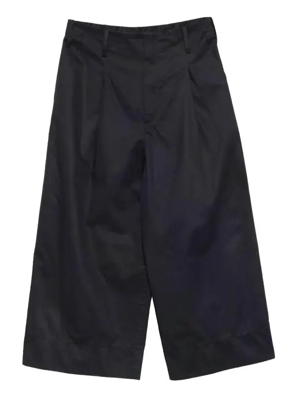 SUSANNE BOMMER Pleated Wide Leg Trousers - Blue