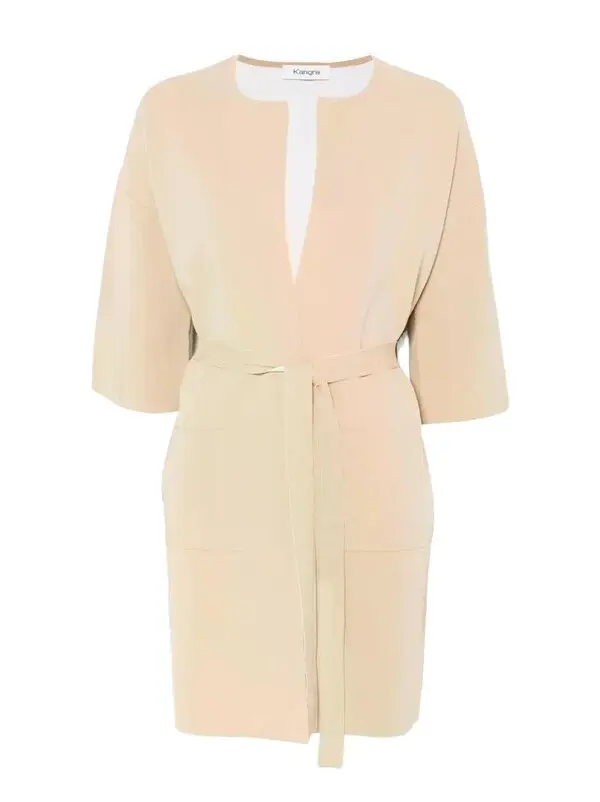 KANGRA Belted Coat - Neutrals
