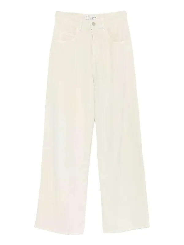 ICON DENIM LOS ANGELES Lyocell Wide Leg Jeans - Neutrals