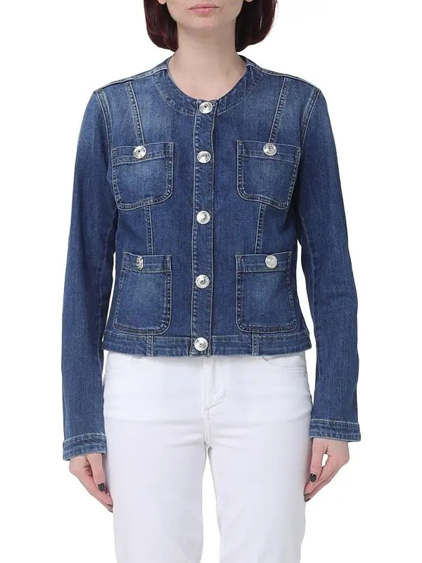 Liu Jo Cotton Denim Jacket - Blue