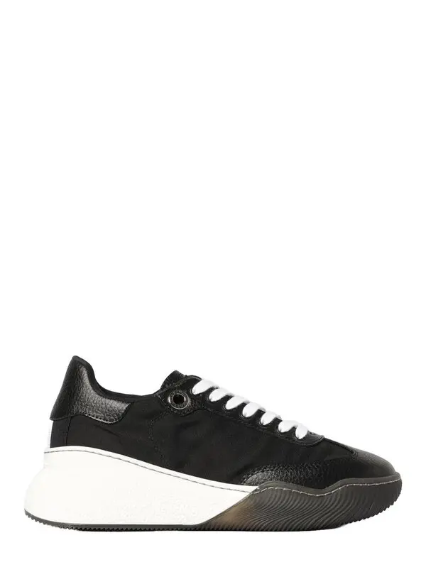 Stella McCartney Recycled Fabric Lace-up Sneakers - Black