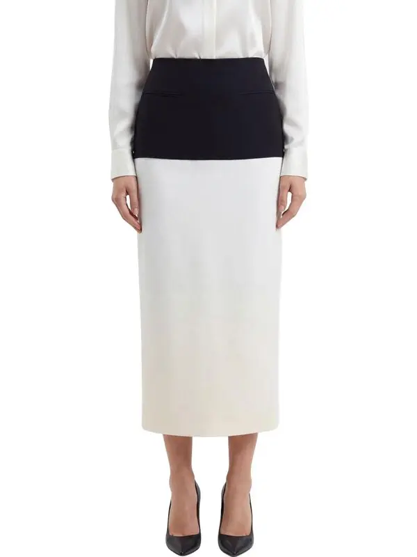 Patrizia Pepe Midi Skirt - White