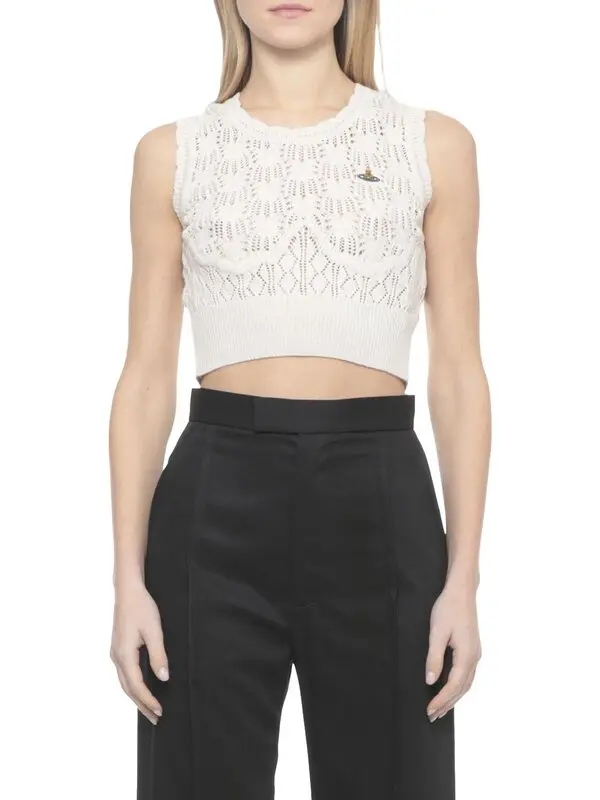 VIVIENNE WESTWOOD Ella Knit Top - Ivory