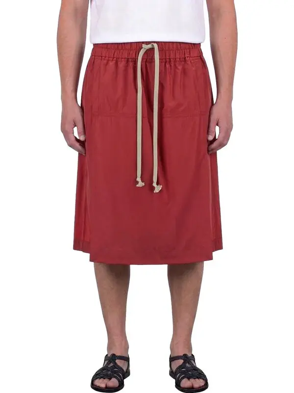 RICK OWENS + MONCLER Polyester Jogging Shorts - Red