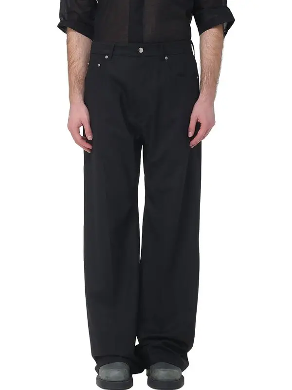 Rick Owens Wide Leg Trousers - Black