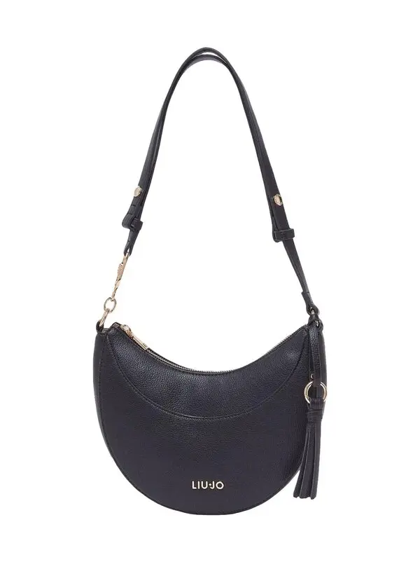 Liu Jo Grained Faux Leather Shoulder Bag - Black