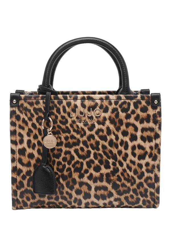 Liu Jo Small Animal Print Faux Leather Bag - Brown