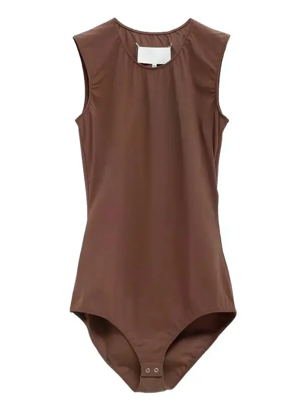 MAISON MARGIELA Sleeveless Bodysuit - Brown