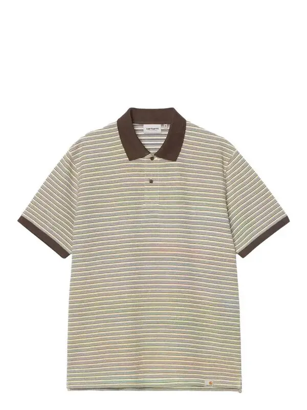 Carhartt Work In Progress Dion Striped Polo Shirt - Neutrals