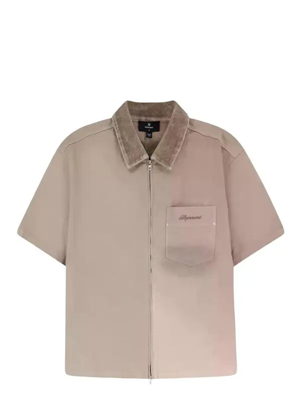 REPRESENT Zip-up Pocket Shirt - Neutrals