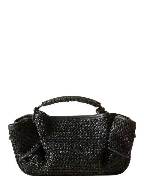 Hereu Mini Arta Raffia Tote - Black