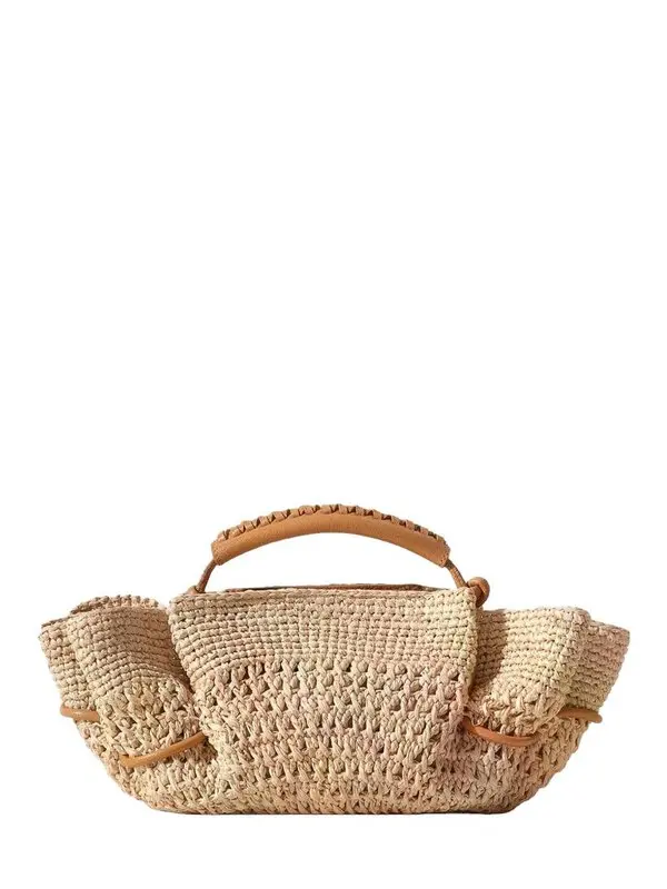 Hereu Arta Crochet Raffia Tote - Neutrals