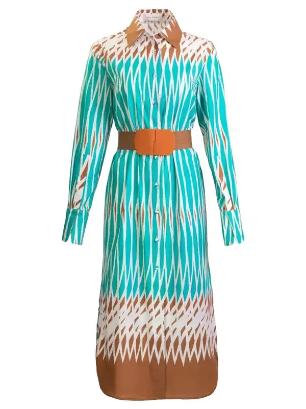 Silvia Tcherassi Ronzone Midi Dress - Blue