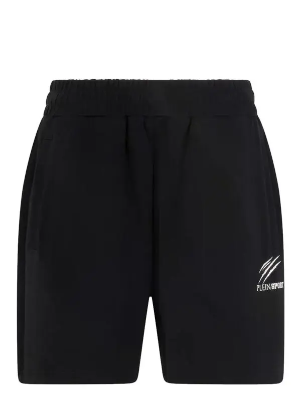 PLEIN SPORT Logo-embossed Shorts - Black
