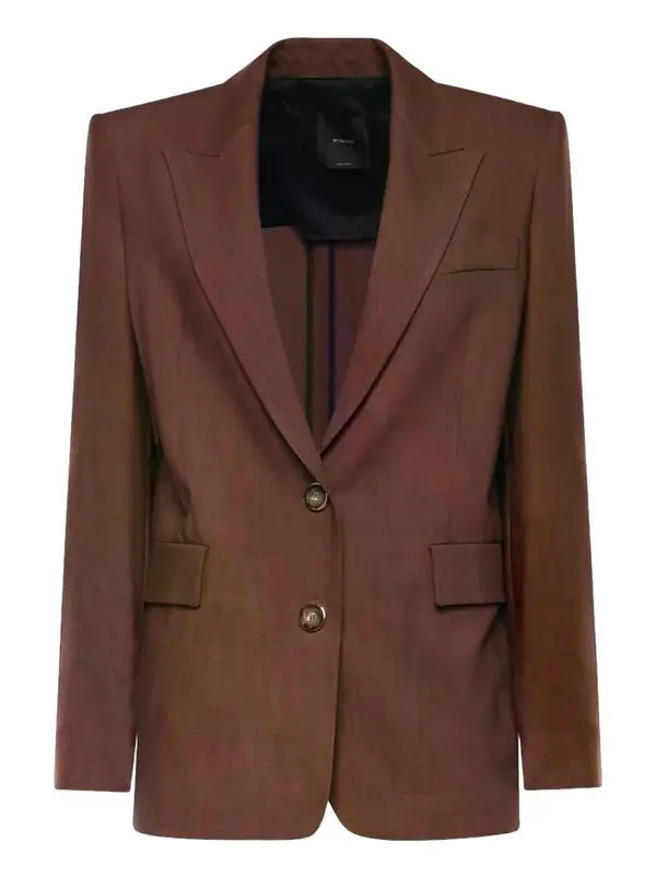 Pinko Buttoned Blazer - Brown