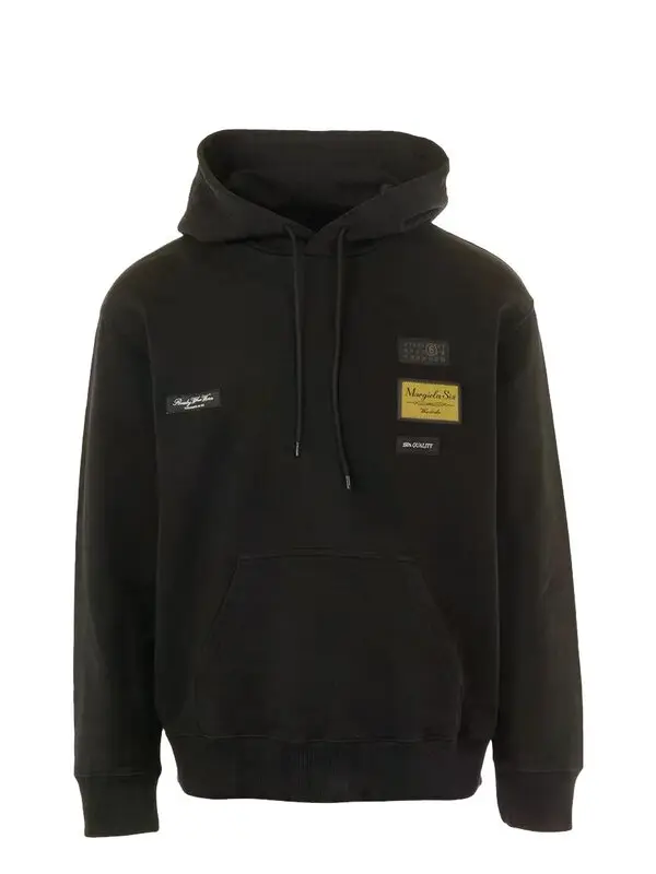 MAISON MARGIELA Patch Hoodie - Black