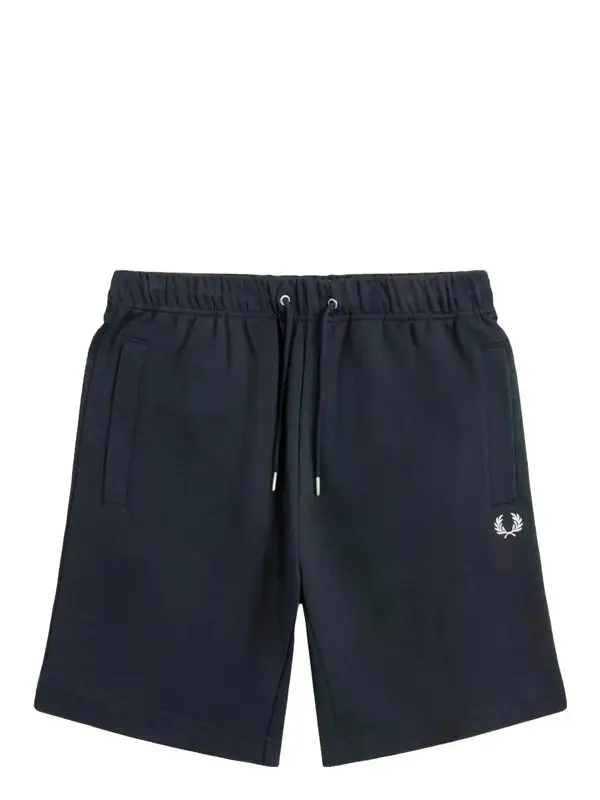 Fred Perry Embroidered Shorts - Blue