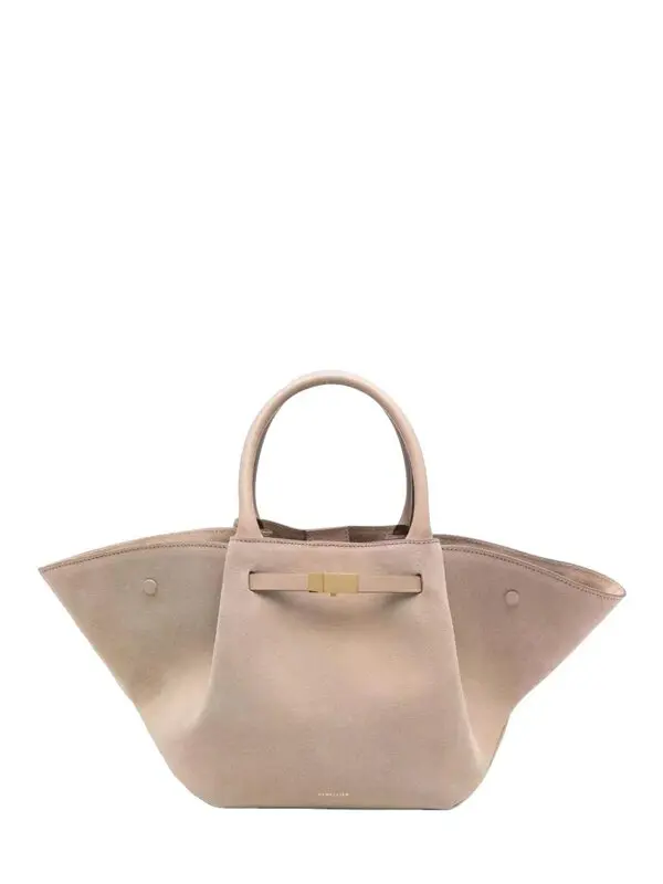 DEMELLIER Suede Top Tote Bag - Neutrals