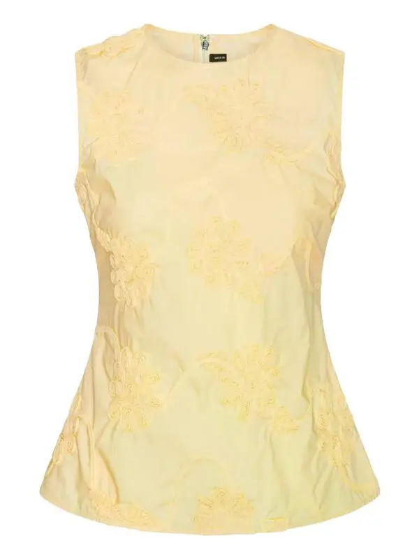ROTATE BY BIRGER CHRISTENSEN Floral Sleeveless Top - Yellow