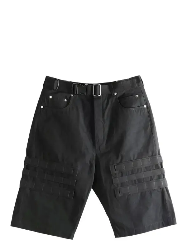 Rick Owens Geth Belted Cargo Shorts - Black