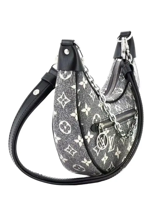 LOUIS VUITTON Loop Handbag Monogram Jacquard Denim - Grey
