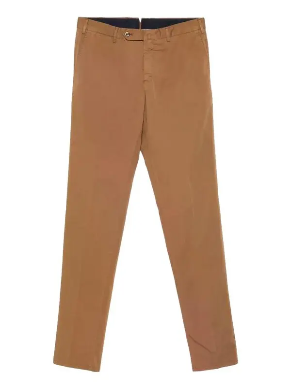 PT TORINO Buttoned Trousers - Brown