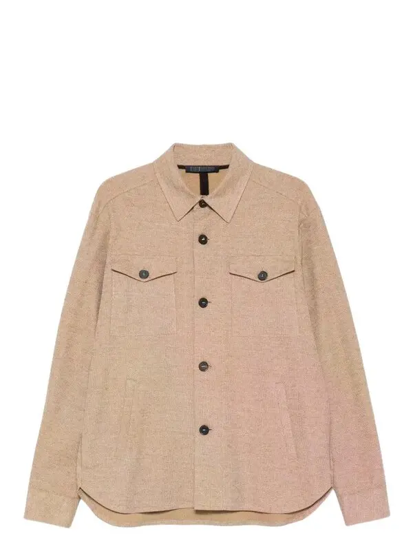 Harris Wharf London Pocket Shirt Jacket - Neutrals