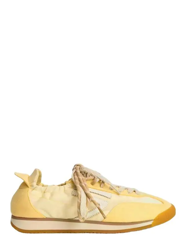 PURAAI Panelled Lace-up Sneakers - Yellow