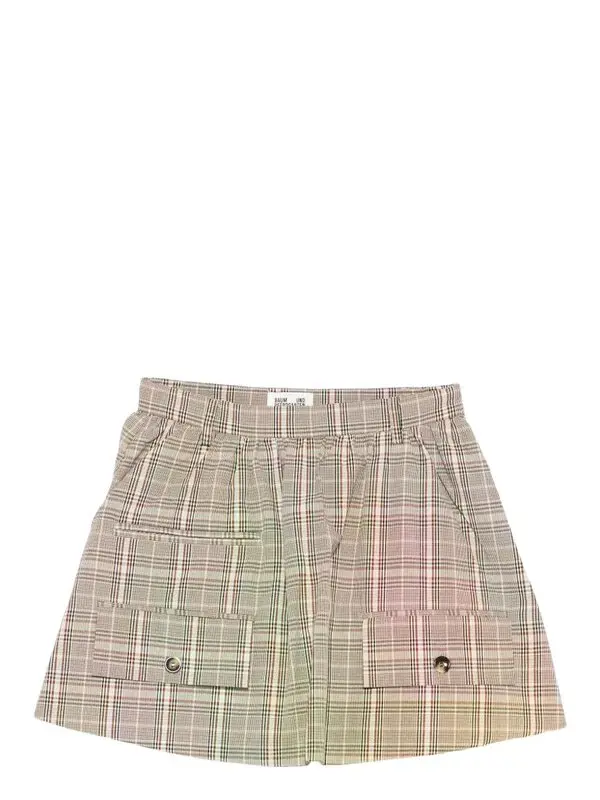 Baum Und Pferdgarten Samaya Checked Mini Skirt - Neutrals