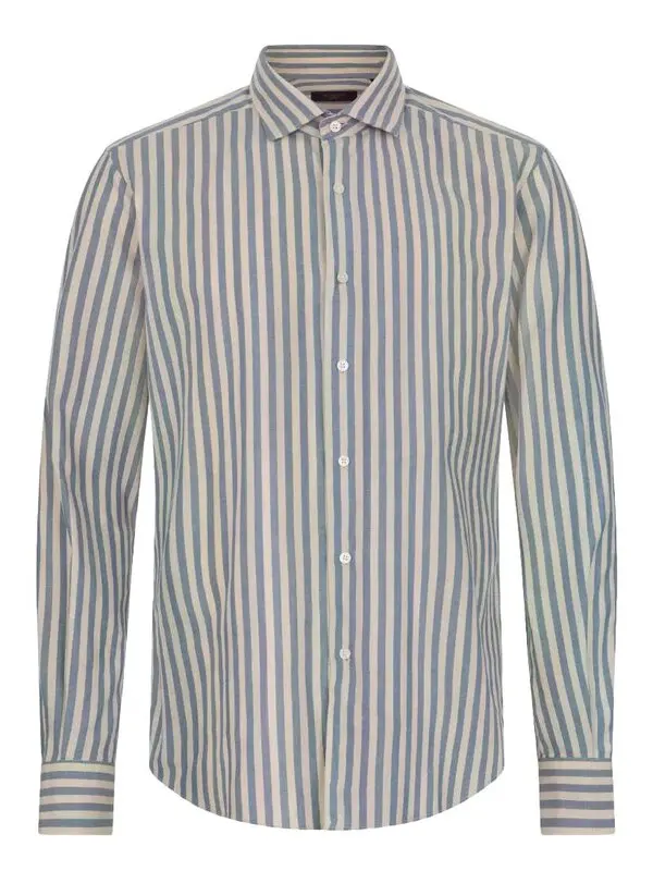 SLOWEAR Striped Shirt - Blue
