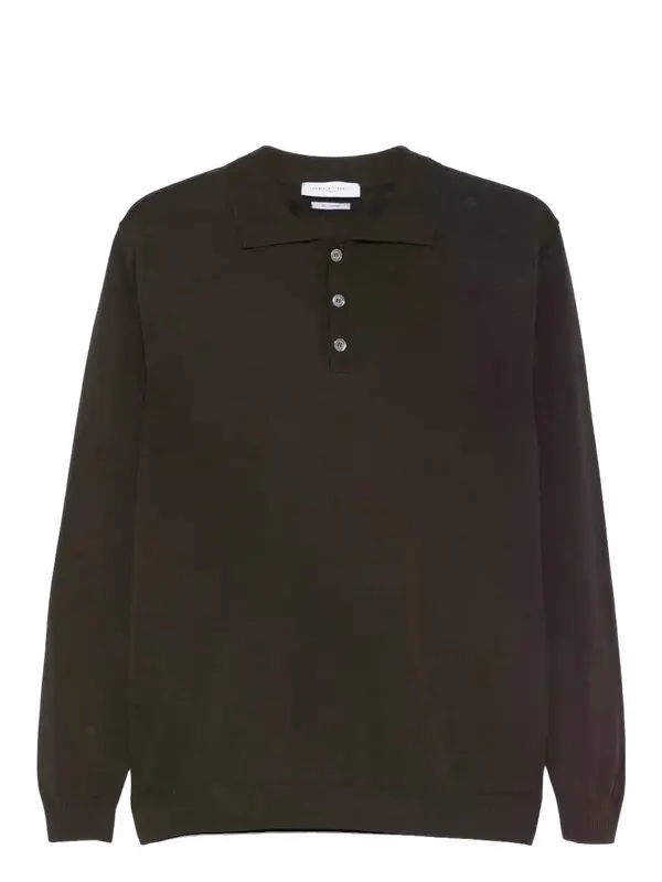 DANIELE FIESOLI Buttoned Polo Shirt - Brown
