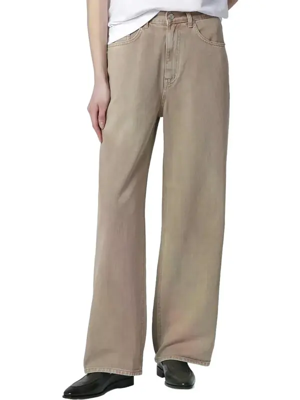 DUNST Wide-leg Jeans - Neutrals