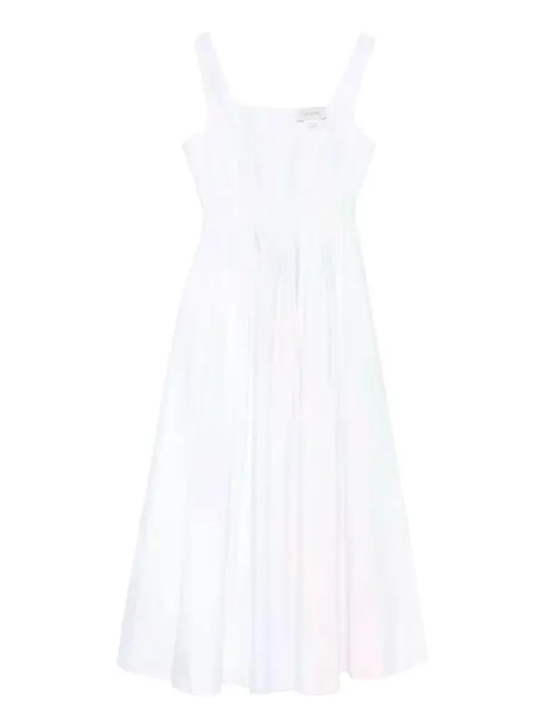 Sportmax Giro Square-neck Maxi Dress - White