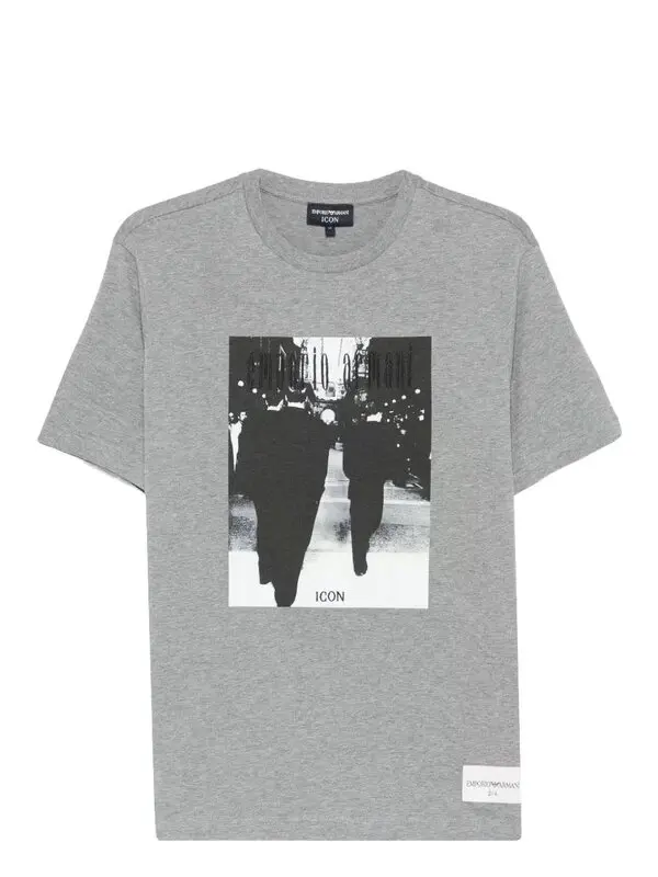 Emporio Armani Printed T-shirt - Grey
