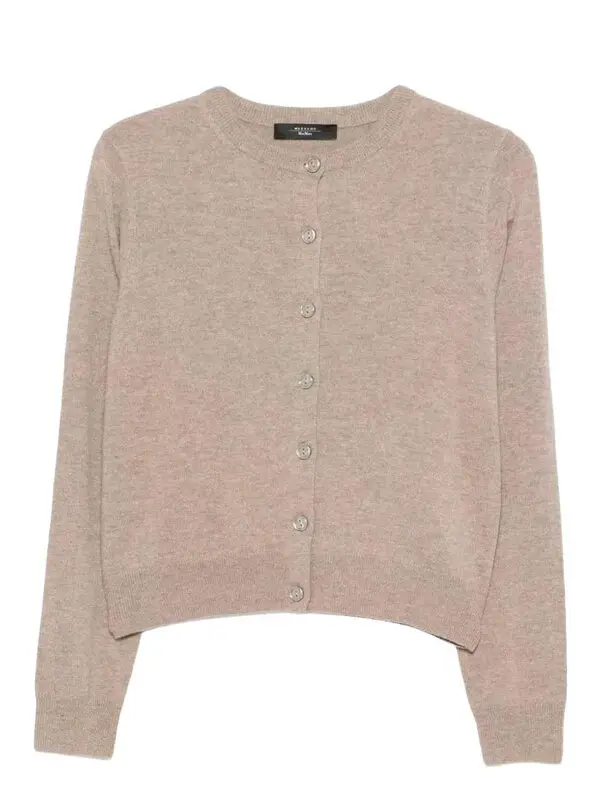 Max Mara Crew-neck Cardigan - Neutrals
