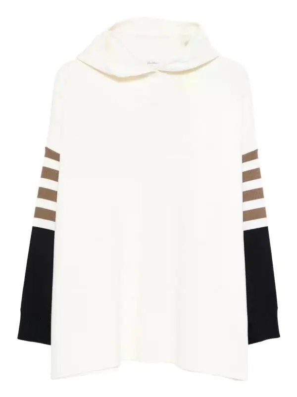 Max Mara Striped-detail Sweater - White