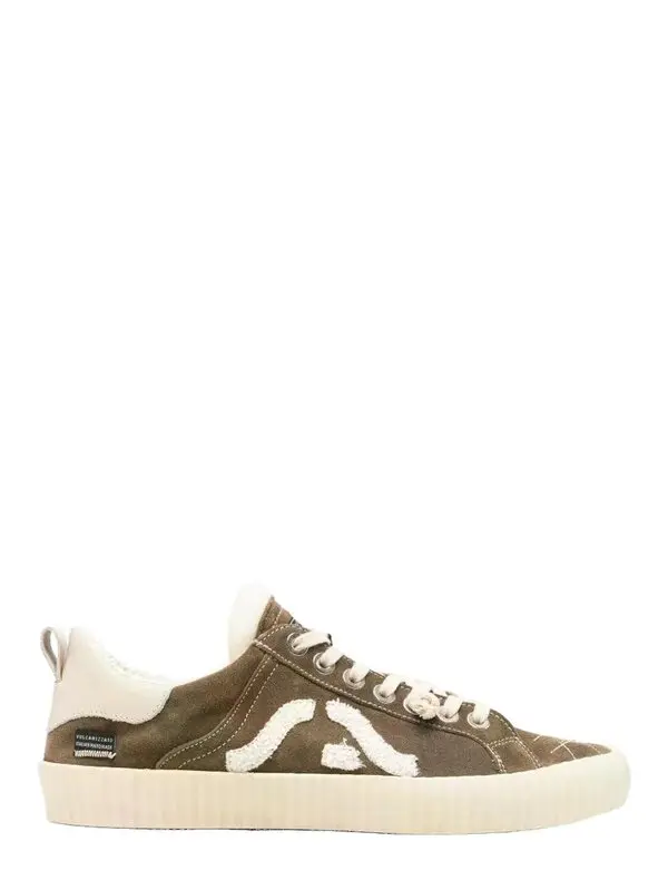 SPRINGA Wavy Suede Sneakers - Brown