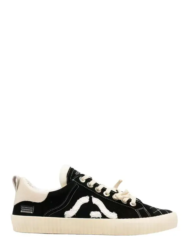 SPRINGA Wavy Suede Sneakers - Black