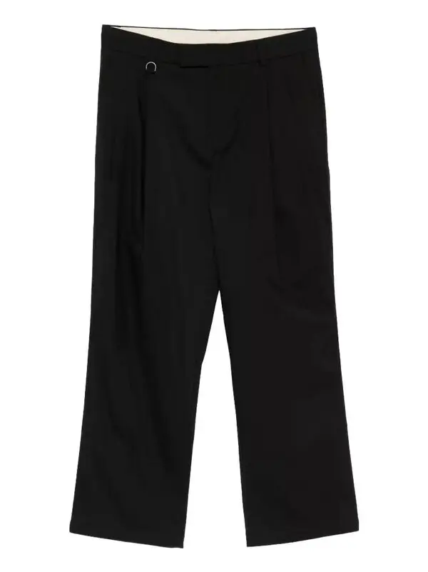 PAOLO PECORA Pleated Trousers - Black