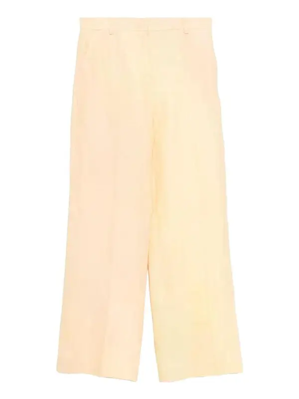 Max Mara Pleated Trousers - Yellow