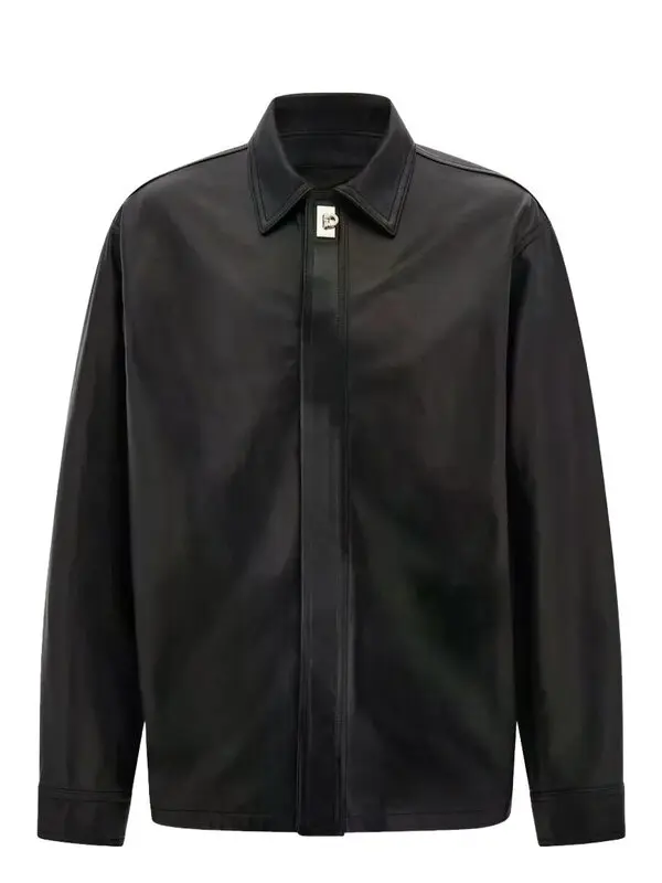 FERRAGAMO Nappa Over Shirt - Black