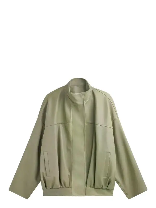 THE FRANKIE SHOP Veren Panelled Bomber Jacket - Green