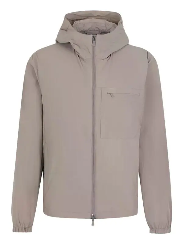 Herno Hooded Zip Jacket - Brown