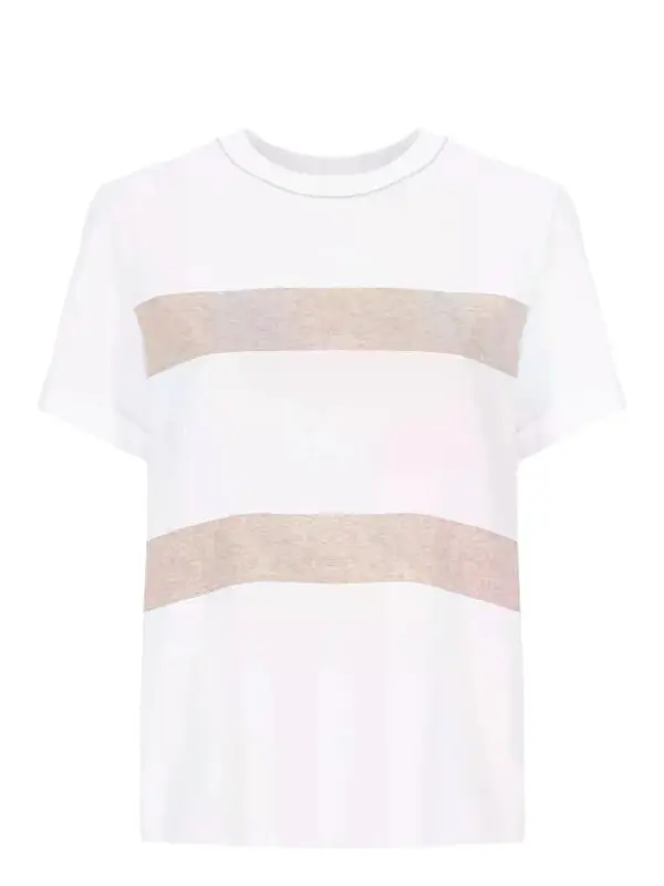 Peserico Striped T-shirt - White