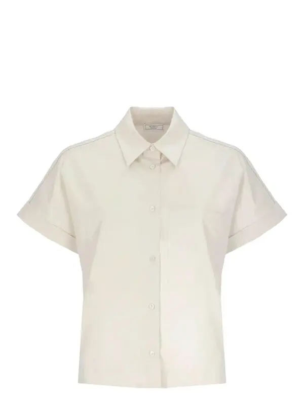 Peserico Patch-pocket Short-sleeve Shirt - Neutrals