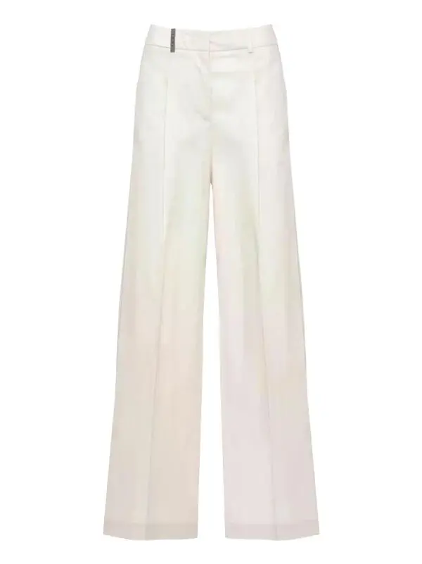 Peserico Bead-detail Pleated Trousers - Neutrals