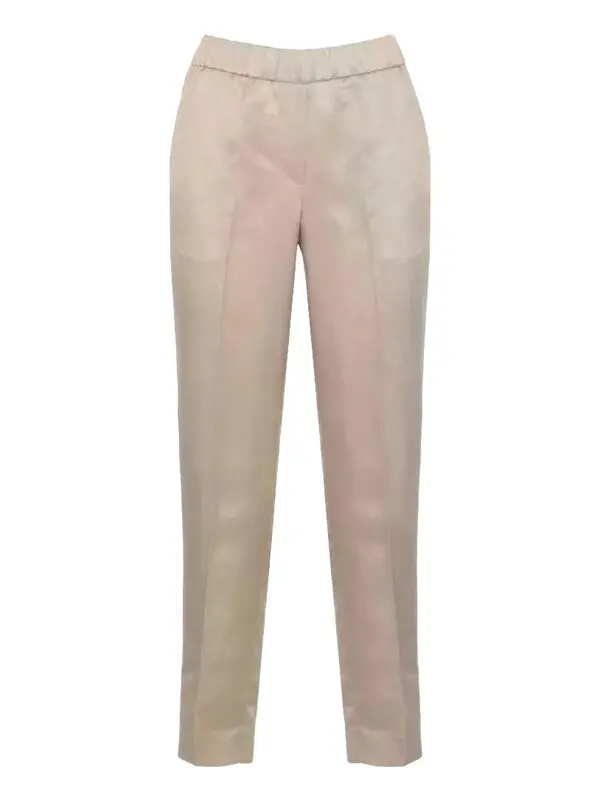 Peserico Elasticated-waist Cropped Trousers - Neutrals