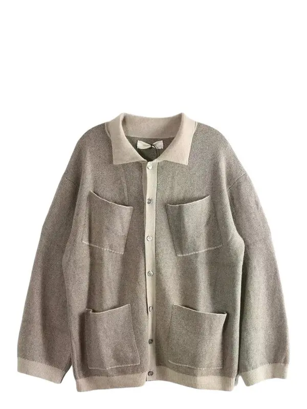 MUTEDANCE Patch-pocket Cardigan - Brown