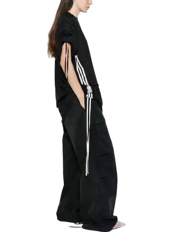 Y3 Stripe Sleeve Dress - Black