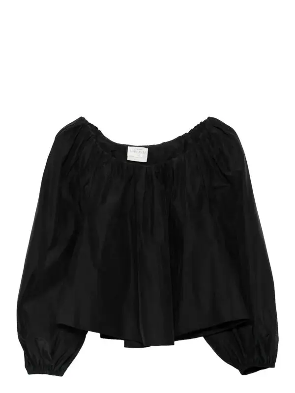 FORTE_FORTE Couture Taffettas Blouse - Black